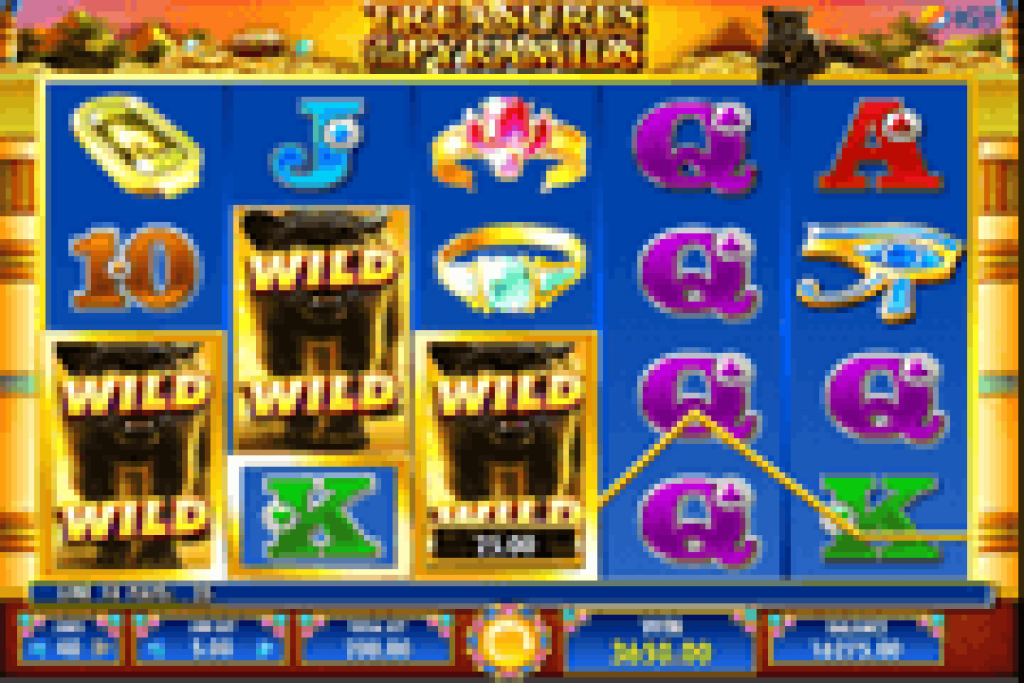 Treasures of the Pyramids -w/ Double-Paying Bonus Spins
